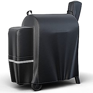 QuliMetal Grill Cover for Traeger Pro 22, Pro 575, Lil' Tex Elite 22, Eastwood 22, Century 22 Series Grills, Z Grills 550B and Z Grills Smoker, Heavy Duty Waterproof Grill Cover with Handle, 600D