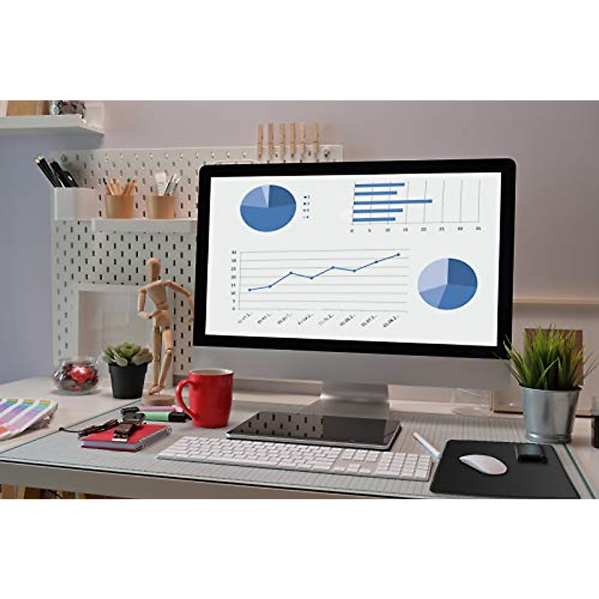 AREYTECO Black Mouse Pad 2 Pack, Mouse Pads, 11.8"x9.8"x0.12" 30% Medium Mouse Pad, Updated Durable Cloth Black Mouse Pad, Non-Slip Rubber Base Waterproof Mouse Pad for Laptop, Office, Home, Gaming