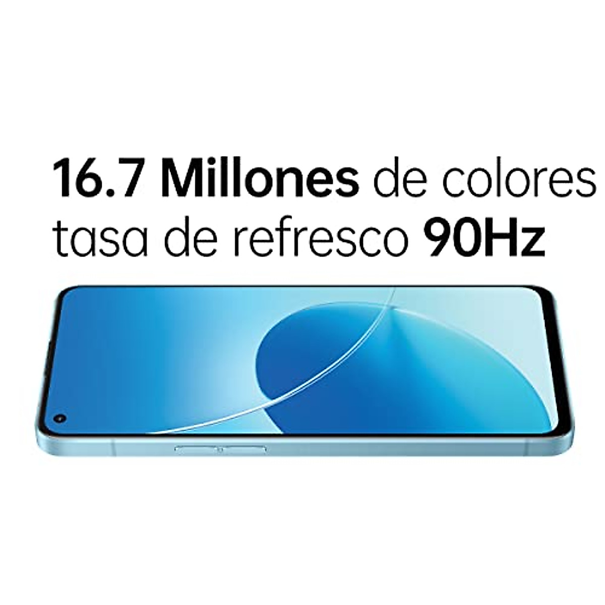 Oppo Reno6 5G Dual-SIM 128GB ROM + 8GB RAM (GSM Only | No CDMA) Factory Unlocked Android Smartphone (Blue) - International Version