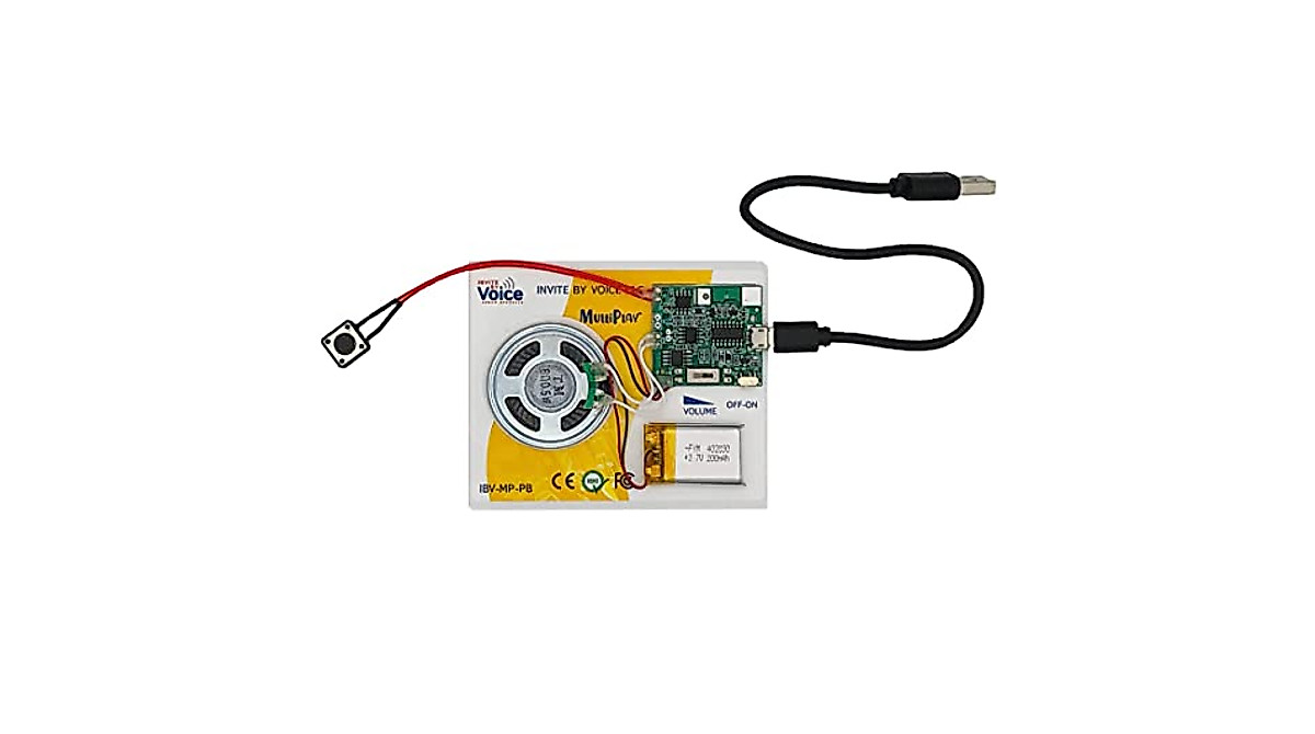 EZSound Multiplay Push Button Recordable Sound Chip | Plays Multiple ...