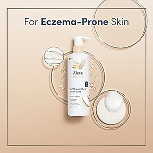 Dove Body Love Body Cleanser Eczema-Prone Skin Care Colloidal Oatmeal 3 Count Fragrance Free Body Wash Instantly Soothes & Nourishes Dry-Itchy Skin 17.5 FO