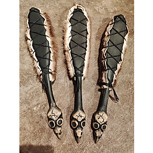 Beater Shamanic Black for tambourine Siberian Shamanic Drum Frame drum Mallet Handcrafted