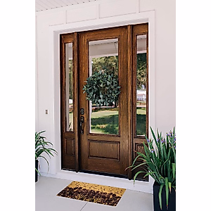 Door Entrance mat Entrance Mat Arabic Welcome Flowers Non Slip Front Entrance Door Mat for Waterproof Floor Mat for Home Garage Entrance Balcony Bathroom Area 16x24 Inche