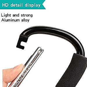 Funbliss Stroller Hooks by Baby，2 Pack Convenient Organizer Hook Bag Clips to Diaper Bags Clothing,Purses,Groceries,Great Hook Set for Mommy When Walking or Shopping(Black)