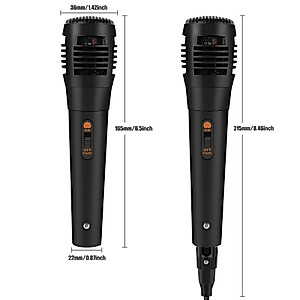 Fashion Boutique store Wired Dynamic Cardioid Microphone,Karaoke Microphone,Wired Handheld Sing Microsoft with On and Off Switch for Karaoke Machine,Karaoke,Live Vocal