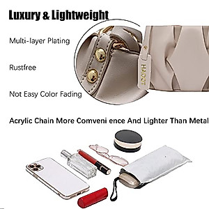 HAOOT Women’s Shoulder Bag Clutch Purse Evening Handbags Multipurpose Pleated Purses for Women (Khaki)