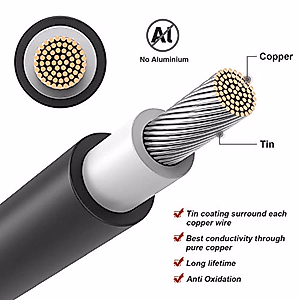 Bundle | Kohree Solar Crimping Tool Cable Connector + 10 AWG Solar Panel Cable Wire 10 Ft Extension Cable