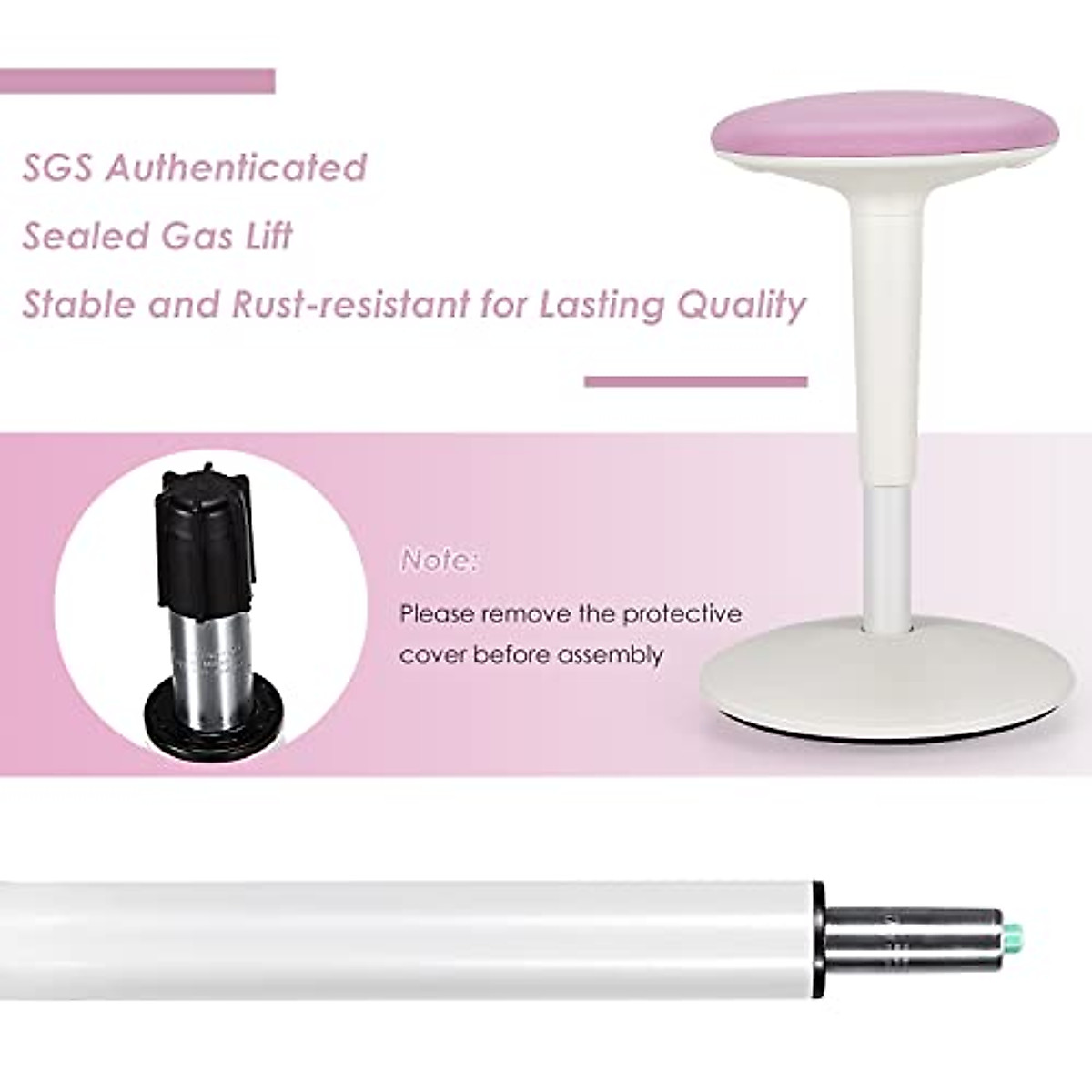 Giantex Height Adjustable Wobble Stool - Boost Focus & Posture
