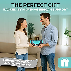 FORABEST Electric Lunch Box Food Heater 2-In-1 Portable Food Warmer Lunch Box for Car & Home – Leak proof, 2 Compartments, Removable 304 Stainless Steel Container, SS fork & spoon and Carry Bag