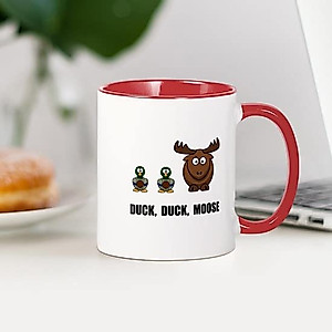 CafePress Duck Duck Moose Mug Ceramic Coffee Mug, Tea Cup 11 oz