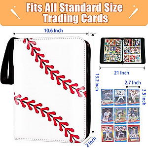 Sunhorse Card Binder 900 Pockets, Trading Card Binder with Sleeves, Baseball Card Binder, Trading Card Albums Sports Card Binder Collectible Fits 900 Cards with 50 Removable Sleeves