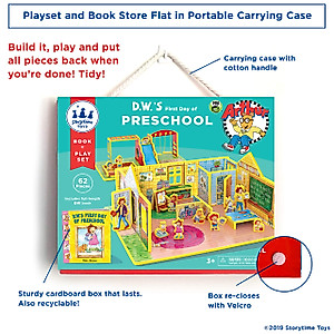 STORYTIME TOYS D.W.'s First Day of Preschool 3D Puzzle - Book and Toy Set - 3 in 1 - Book, Build, and Play