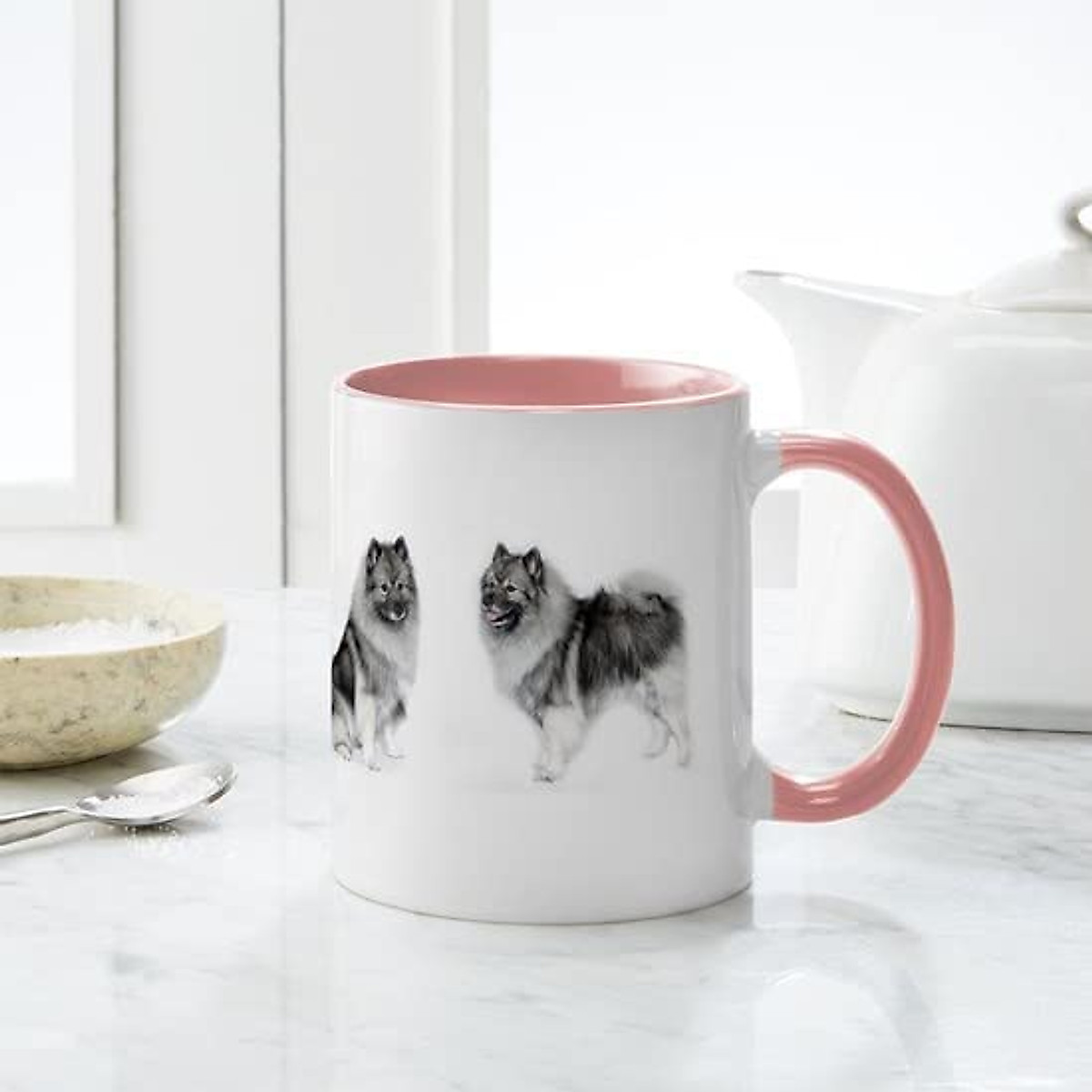 CafePress Keeshond Mugs Ceramic Coffee Mug, Tea Cup 11 oz
