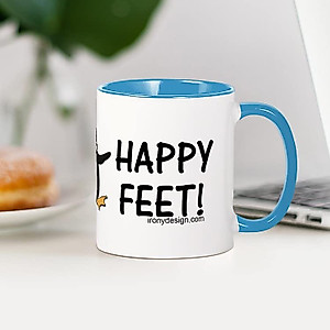 CafePress Happy Feet Penguin Mug Ceramic Coffee Mug, Tea Cup 11 oz