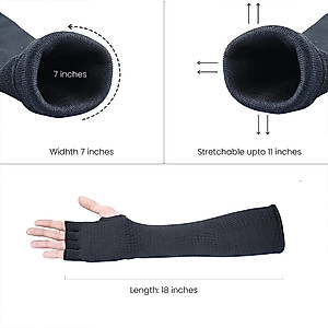 Stealth-Fit Made with Kevlar Sleeves - Cut Resistant Sleeves - Arm Guards - Protective Arm Sleeves
