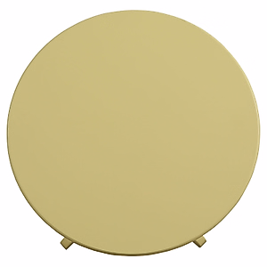 Acme Alger Round Wooden End Table in White