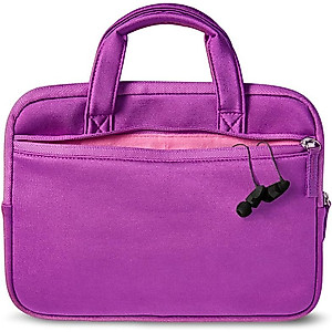 NuPro Zipper Sleeve for all versions of Fire Kids Edition 7" or 8" Tablets, Purple/Pink