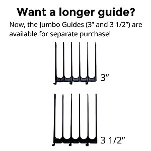 CombPal Scissor Clipper Over Comb Hair Cutting Tool - DIY Home Hair Cutting Guide Comb Set (Classic Set, Yellow)