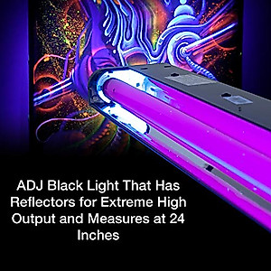American DJ BLACK-24BLB 24" Black Light Fixture with bulb