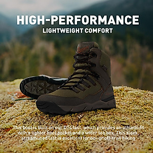 Danner Vital Trail 5” Hiking Boots for Men - Waterproof, Abrasion-Resistant Leather and Textile, with Shock-Absorbing Midsole and Traction Outsole, Coffee Brown - 10.5 D