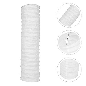 Homoyoyo Paper Floor Lamp Shades Rice Paper Lamp Shade Japanese Style Standing Floor Lampshade Cover Barrel Chandelier Protectors Floor Light Bulb Cage Guard for Home Bedroom