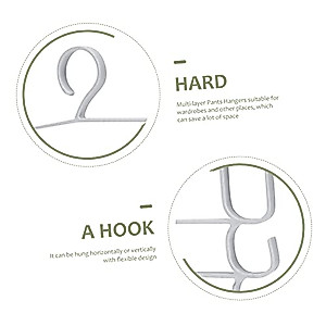 HANABASS 3pcs Tie Rack Hanger Hanger for Pants Multipurpose Hanger Skirt Clothes Hanger Skirts Hangers Leggings Hanger Coat Hanger Pants Rack Trousers Space Saving Hangers Jeans Hangers Pp