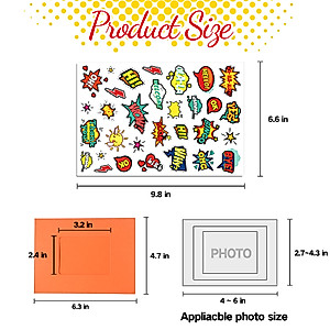 30 Packs Superhero Picture Frame Craft Kits with 16 Sheets Stickers for Kids Superhero Themed Party Decorations Stickers for Creative Scrapbooks Party Favors