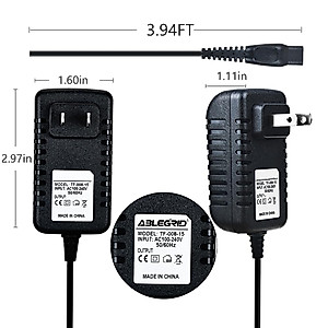 Jantoy AC/DC Adapter Compatible with Electronics Type 6000X 12V DC 4.5W - 15V DC 5.4W Shaver Class 2 Battery Charger 12VDC to 15VDC World Wide Use Power
