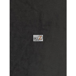 Solid Minky Fabric - Black - 58"/60" Width Smooth Minky Sold by The Yard