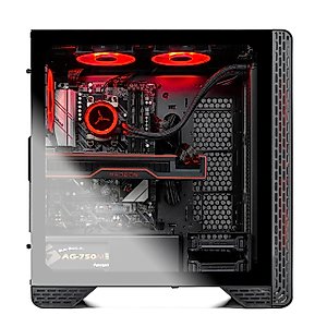 Skytech Siege 3.0 Gaming PC Desktop - AMD Ryzen 7 5800X 3.8GHz, AMD 6800 16G GDDR6, 16GB DDR4 3200, 1TB Gen4 SSD, 750W Gold PSU, 360mm AIO, AC WiFi, Windows 10 Home 64-bit