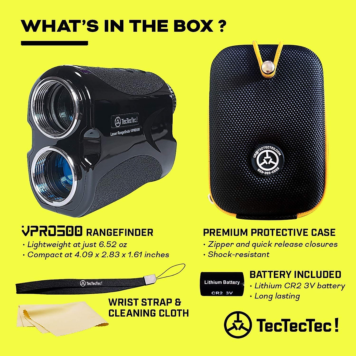 TecTecTec VPRO500 Golf Rangefinder and ULT-G GPS Watch