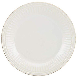 Lenox French Perle Groove 12-Piece Plate & Bowl Set, 23.05 LB, White