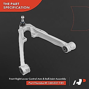 A-Premium Set of 4, Front Upper & Lower Control Arm Kit, with Ball Joint & Bushing, Compatible with Chevy & GMC & Cadillac - 2014-2020 - Silverado Tahoe Suburban Sierra Yukon (XL) Escalade (ESV)