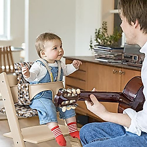 Stokke Tripp Trapp Classic Cushion, Icon Grey - Pair with Tripp Trapp Chair & High Chair for Support and Comfort - Machine Washable - Fits All Tripp Trapp Chairs