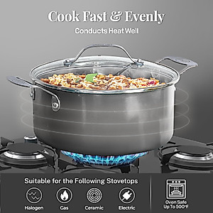 Gotham Steel Pots and Pans Set 12 Piece Cookware Set with Ultra Nonstick Ceramic Coating by Chef Daniel Green, 100% PFOA Free, Stay Cool Handles, Metal Utensil & Dishwasher Safe - 2023 Edition