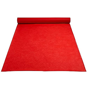 3 x 100 ft Red Carpet Runner for Party Decorations, Special Events, Weddings (40gsm Thickness)