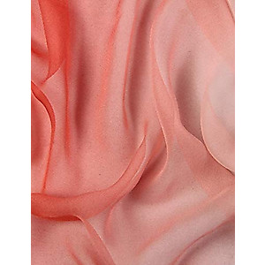 PANTONIGHT Women's Multicolor Chiffon Scarf Watermelon Shaded Colors lightweight Scarf (COL 707)