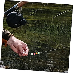 TOKIDNY 4000 pcs Colorful Float Bait Glow Lake for Night Tools Sea Fishing Assorted Line Saltwater Beads Gear Eggs Freshwater Mmplastic Color Luminous Round Mix Accessories River