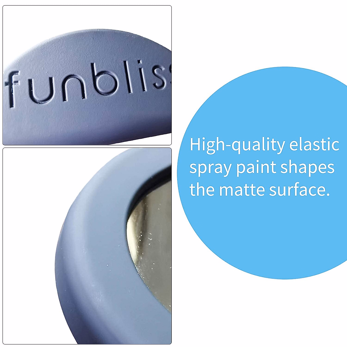 Funbliss Baby Mirror for Car, Safety Car Seat Mirror for Baby Rear Facing with Anti-vibration, Shatterproof, Crash Tested and Certified,Black