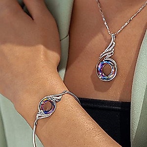 Kate Lynn Phoenix Bracelet for Women Birthday Gifts for Women Christmas Gifts for Women Crystal Bangle Bracelets Unique Jewelry for Women Mom Wife Girlfriend Gift for Young Ladies Gifts