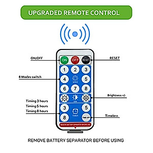 Solar Lights Outdoor, Warm White Garden Lights, 4 Pack Firework Lights with 120 LED Starburst String Lights 8 Modes Fairy Lights with Remote, Wedding Christmas, Lawn Backyard Party Patio Decoration