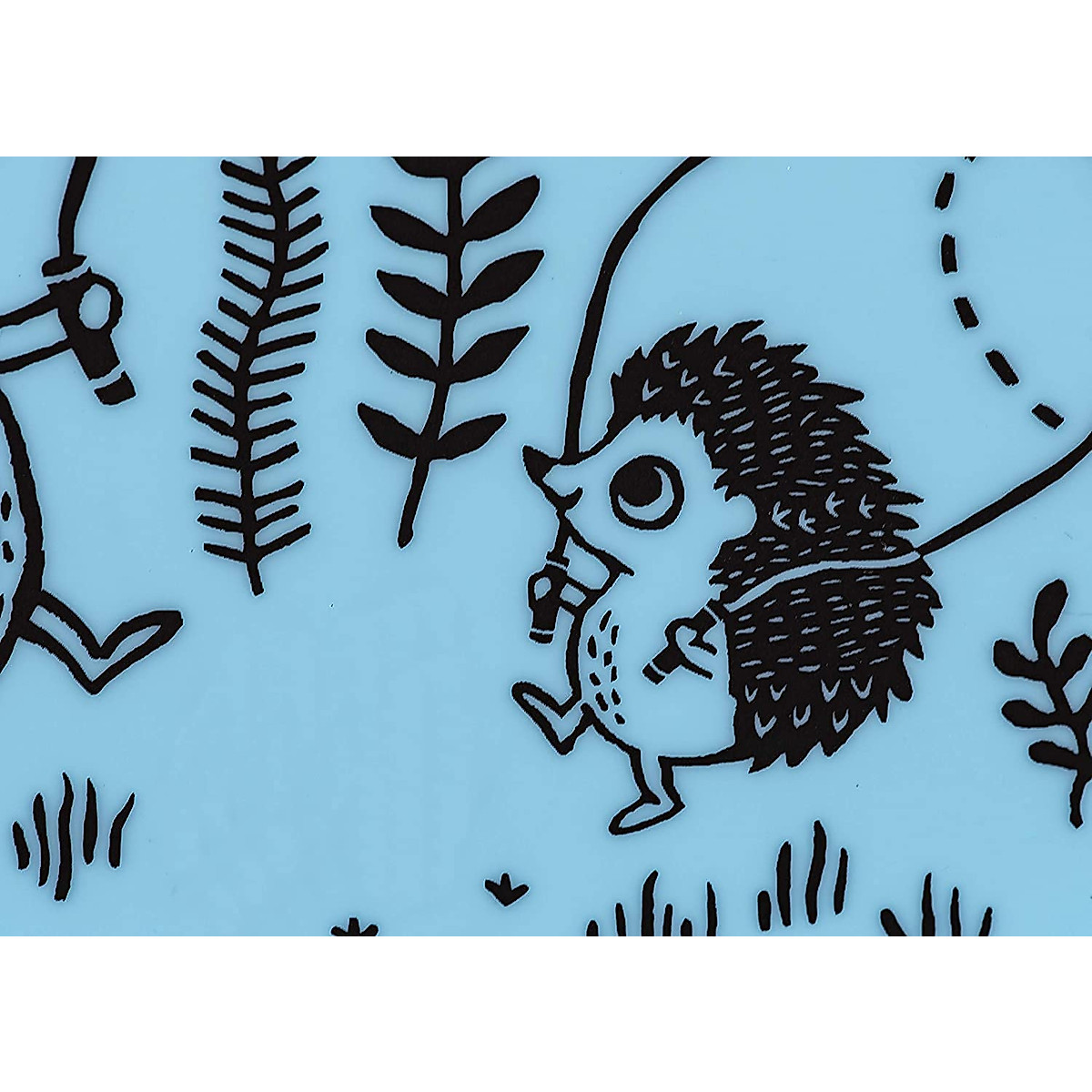 modern-twist Meal Set, Food-Grade Silicone, Waterproof, Dishwasher, Freezer Safe, Reusable Bowl & Lid – Blue Hedgehog Family, 13 fl. Oz