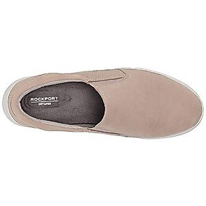 Rockport Women's R-Evolution Perf Gore Slip On Walking Shoe, Dove Washable, 5