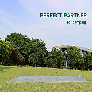 Arctic Lemmings Camping Tarp Waterproof with Carry Bag for Under Tent, Ultralight Tent Footprint for Ground Camping Hiking (82" x 82")