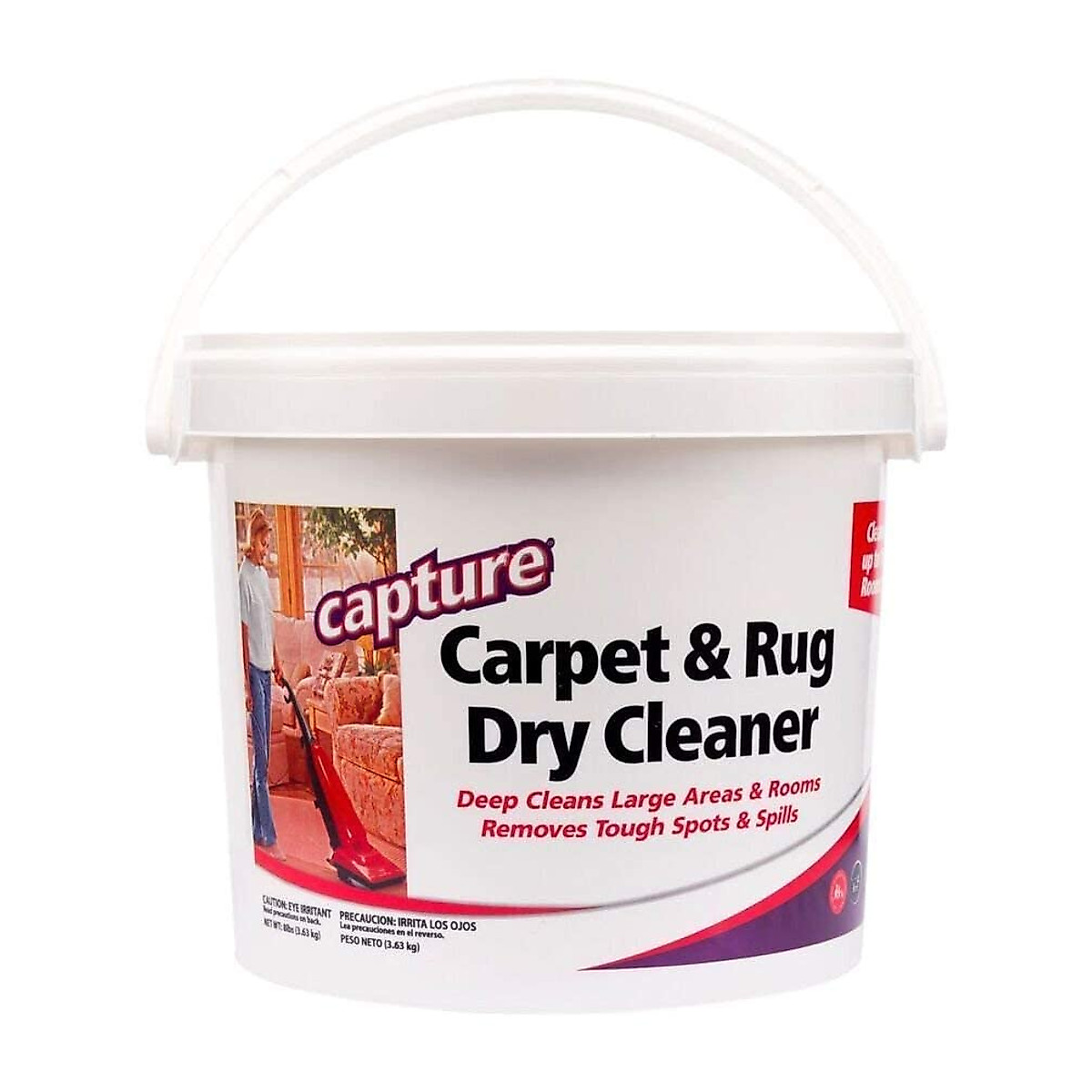 Capture Carpet & Rug Dry Cleaner (8 lb) Spot and Stain Remover (32 oz), Couch, Sofa Cleaner and Stain Remover - Bundle