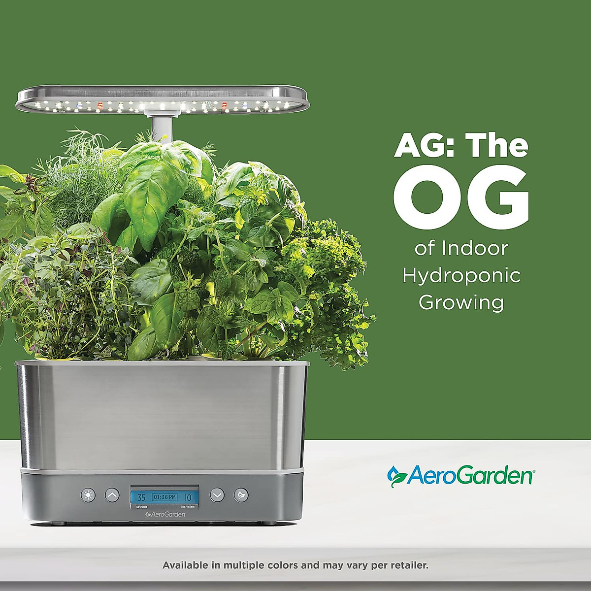 AeroGarden Harvest Elite Indoor Garden Hydroponic System with LED Grow Light and Herb Kit + AeroGarden Grow Anything Seed Pod Kit
