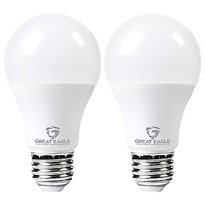 Great Eagle Lighting Corporation Super Bright 150W-200W LED Light Bulb 2600 Lumens, A21 Non-Dimmable 3000K Soft White, High Lumen, UL Listed (2-pack)