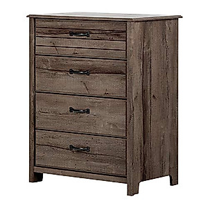 South Shore Ulysses 4-Drawer Chest, Fall Oak