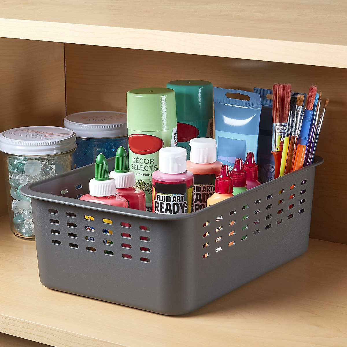 Copco Basics Small Storage Basket, Charcoal