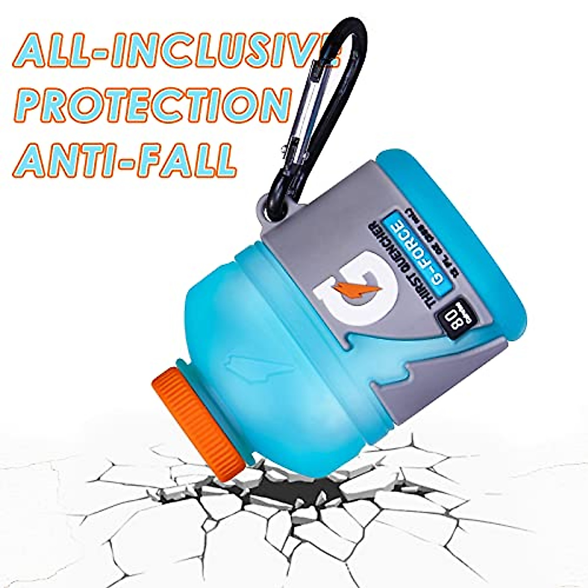 Compatible with Airpods 1&2 Cases, Soft Cute Unique Funny Cool Air pods Case Fashion Durable Protective Skin, Portable Storage Bag Carrying Case Keychain Girls Teens Kids Cases for Ai Pods 1&2